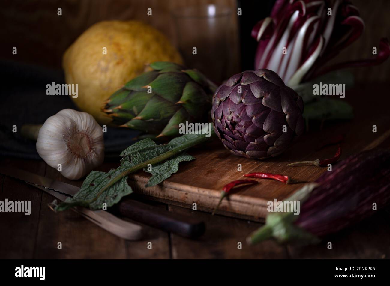 Mediterranean vegetables a still life Stock Photo - Alamy