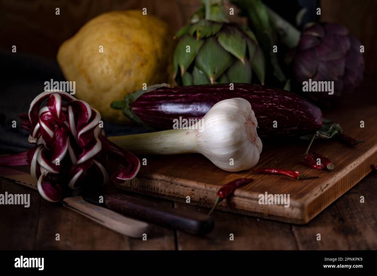 Mediterranean vegetables a still life Stock Photo - Alamy