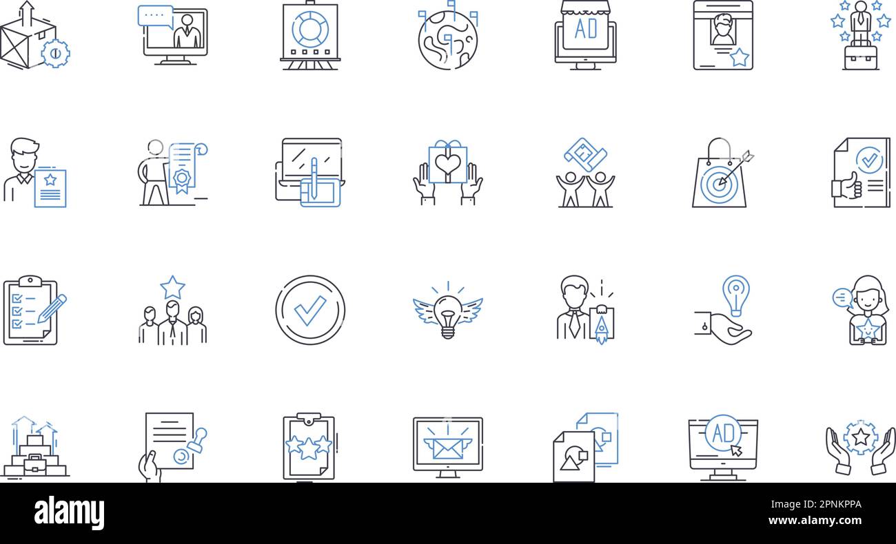 Distribution line icons collection. Supply, Logistics, Delivery ...