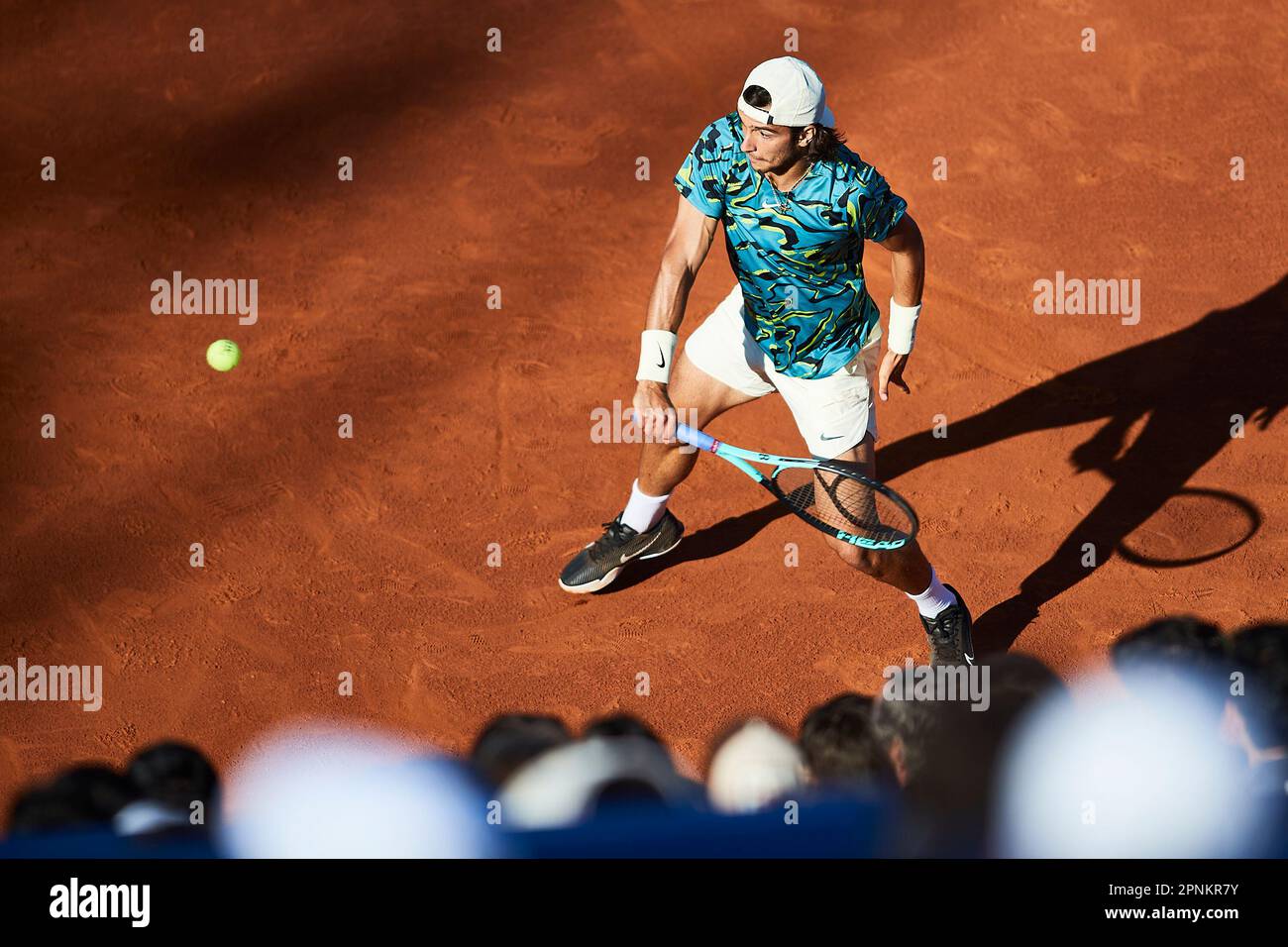 BARCELONA, SPAIN - APRIL 19: Lorenzo Musetti during the Barcelona Open ...