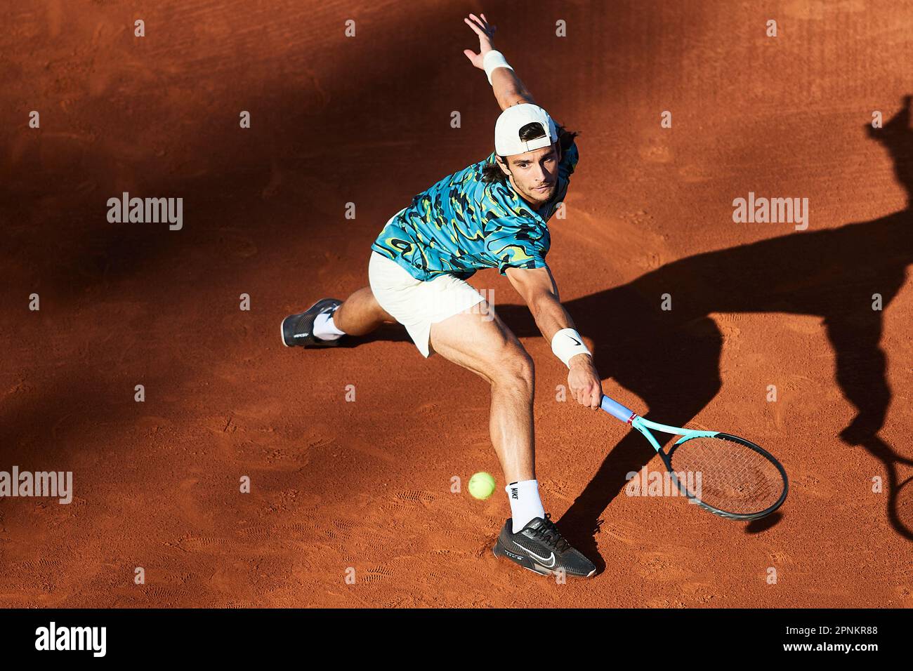 BARCELONA, SPAIN - APRIL 19: Lorenzo Musetti during the Barcelona Open ...