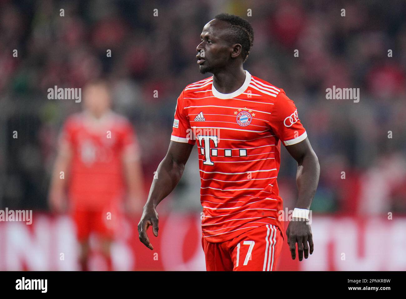 Munich, Germany. 19th Apr, 2023. MUNICH, GERMANY - APRIL 19: Sadio Mane ...