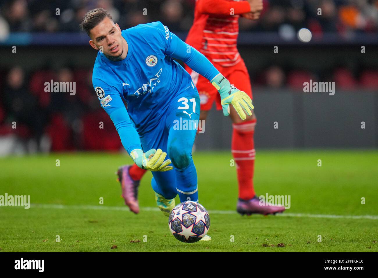 Munich, Germany. 19th Apr, 2023. MUNICH, GERMANY - APRIL 19: Ederson of ...
