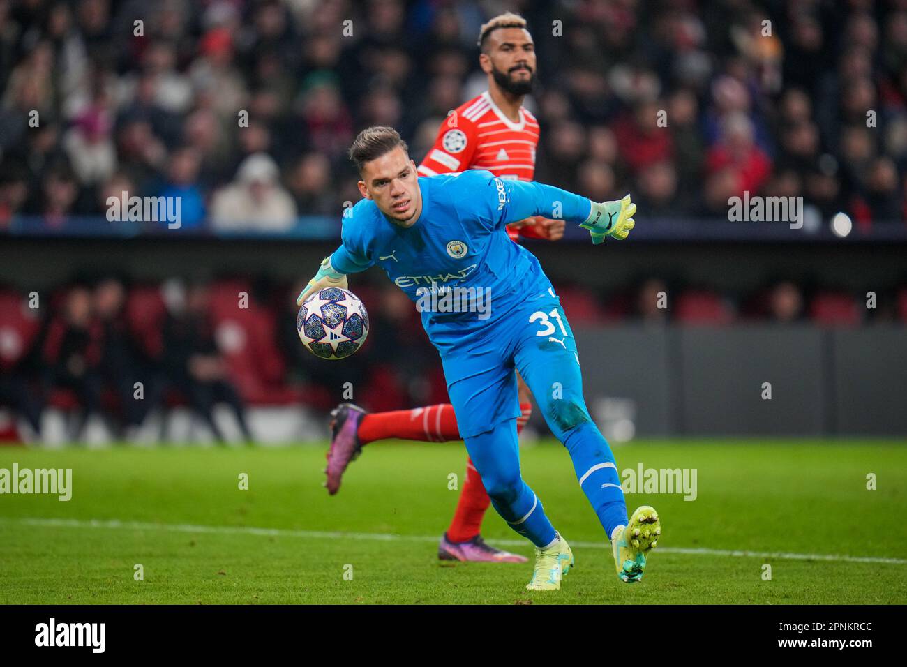 Munich, Germany. 19th Apr, 2023. MUNICH, GERMANY - APRIL 19: Ederson of ...