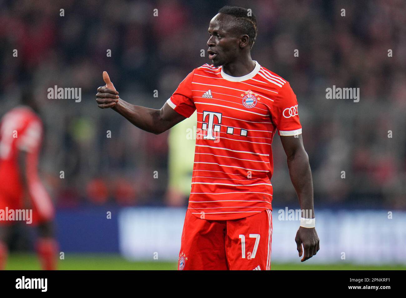 Munich, Germany. 19th Apr, 2023. MUNICH, GERMANY - APRIL 19: Sadio Mane ...