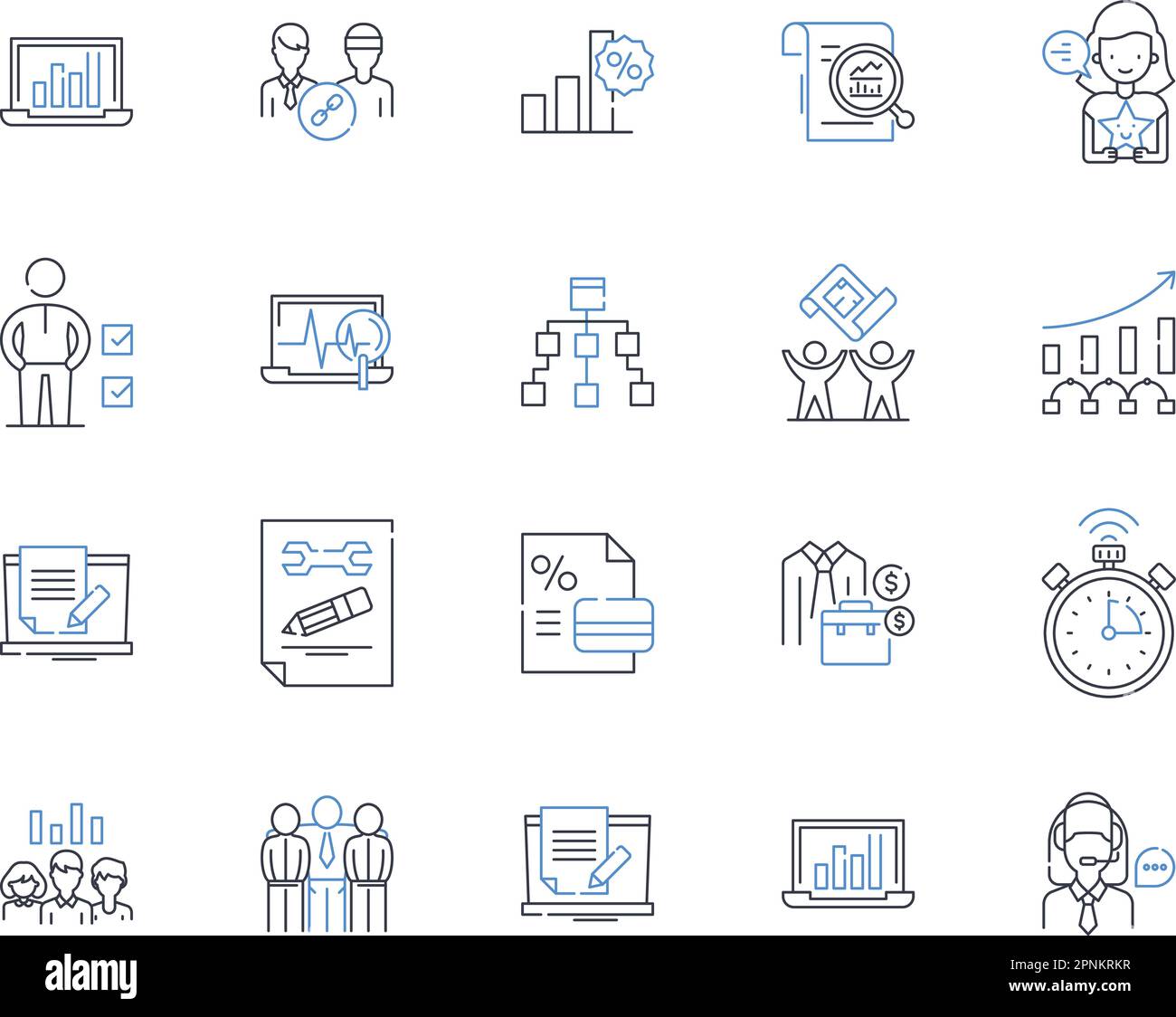 Partnership firm line icons collection. Collaboration, Jointly ...