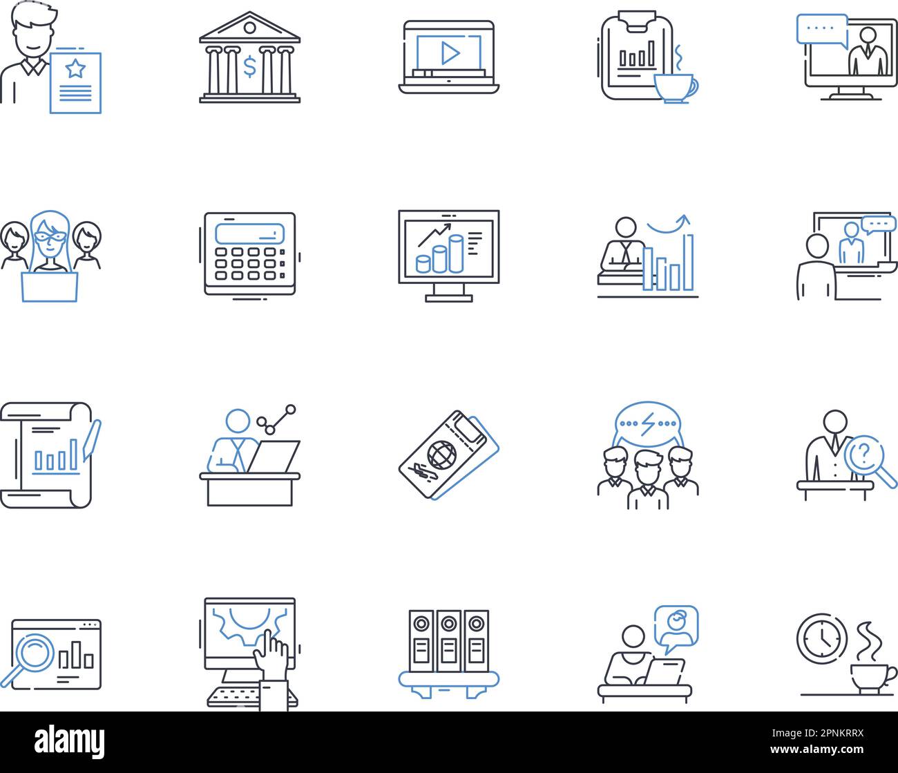 Corporate palace line icons collection. uxury, grandeur, opulence ...