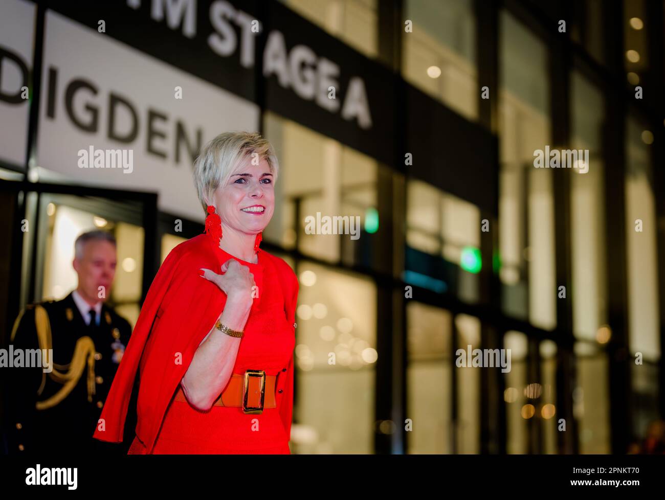 ROTTERDAM - 19/04/2023, Princess Laurentien leaves the RTM Stage of ...
