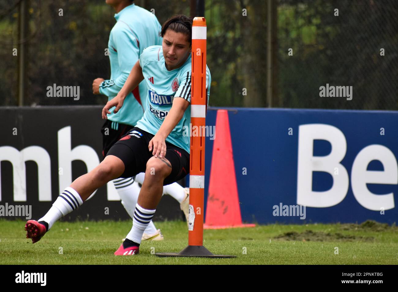 Colombia's Juan Castilla during the warmups of Colombia's national team ...
