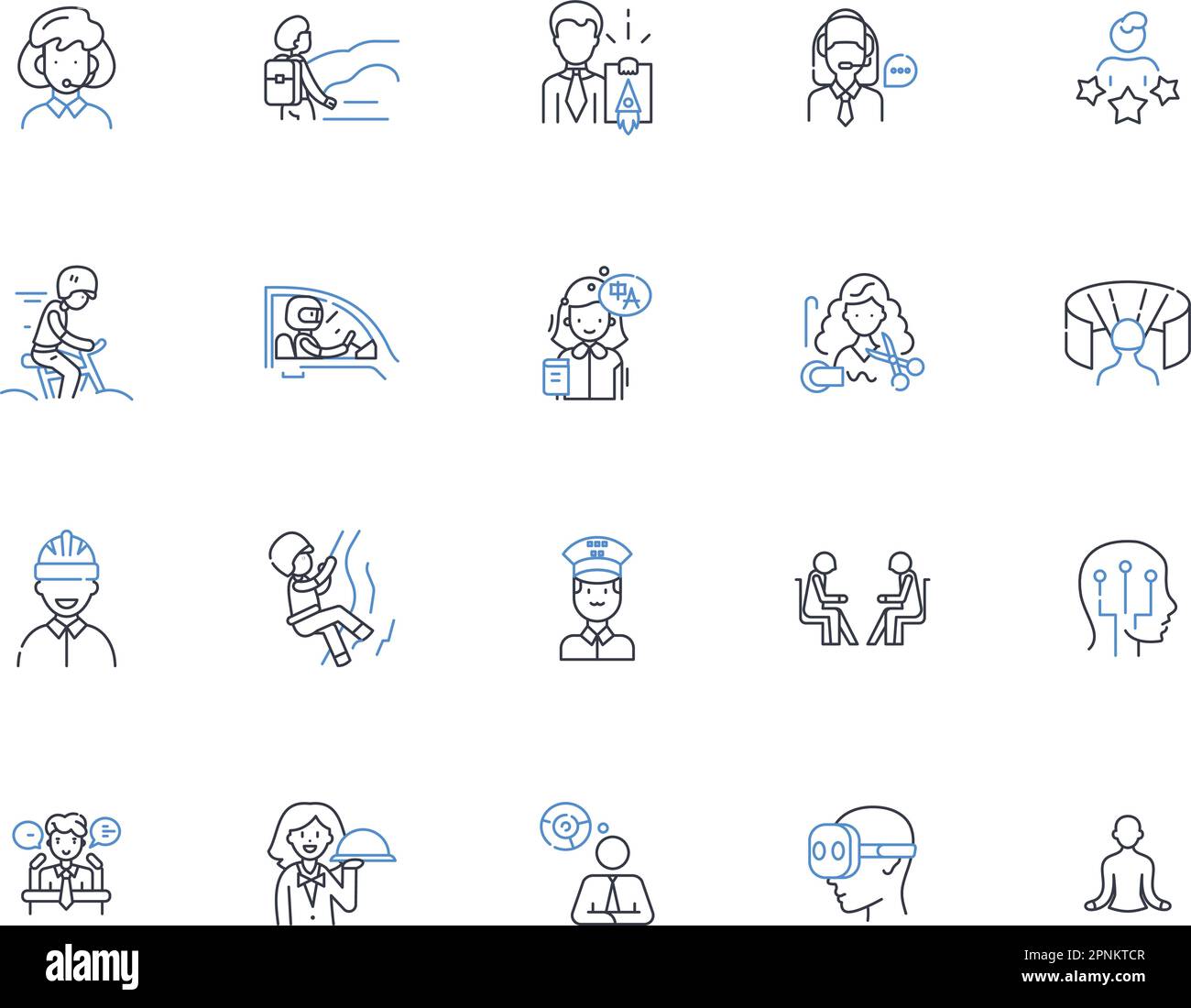 Figures Line Icons Collection Numbers Shapes Statistics Digits