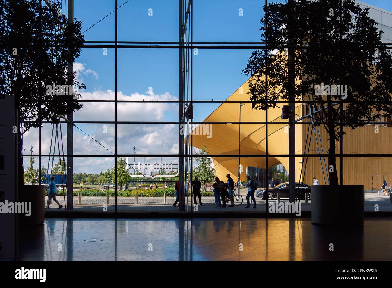 Helsinki, Finland - August 22, 2022: Sanomatalo is business office ...