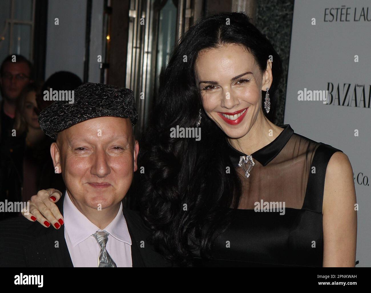 London, UK. 311012. Stephen Jones and L'Wren Scott at the Harpers ...