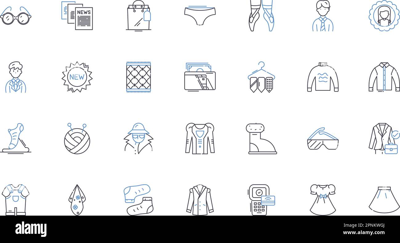 Shopping precinct line icons collection. Mall, Plaza, Complex ...