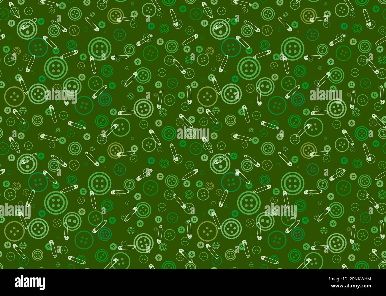 Sewing buttons and pins seamless hobbies pattern for fabrics and linens ...