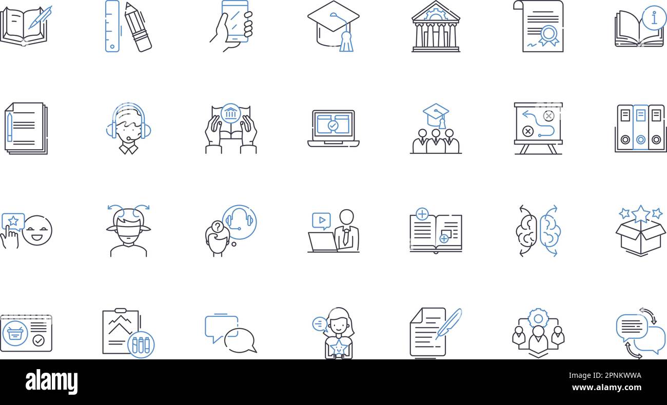 Comprehension enhancement line icons collection. Clarity, Understanding ...