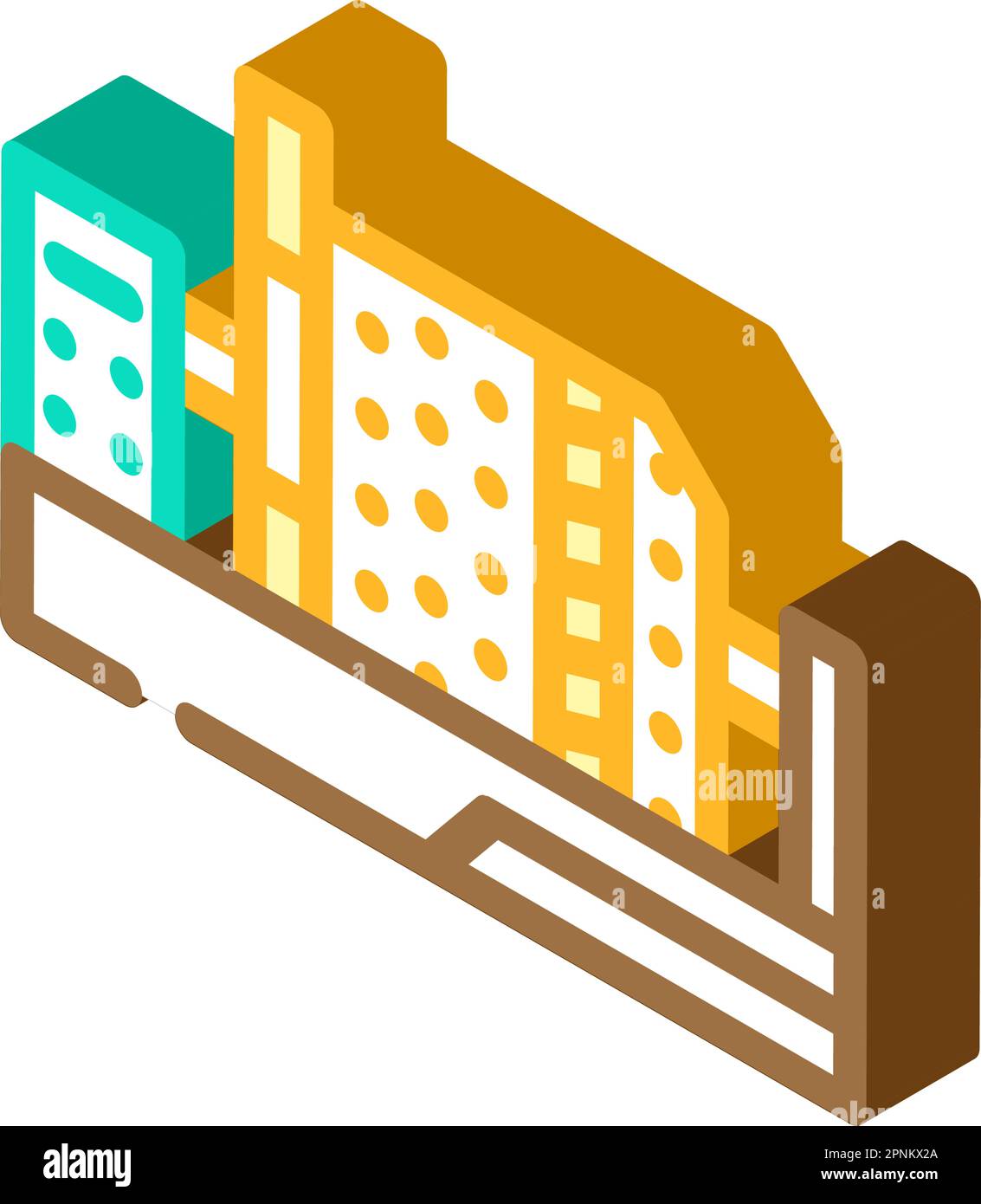 concentrator steel production isometric icon vector illustration Stock ...