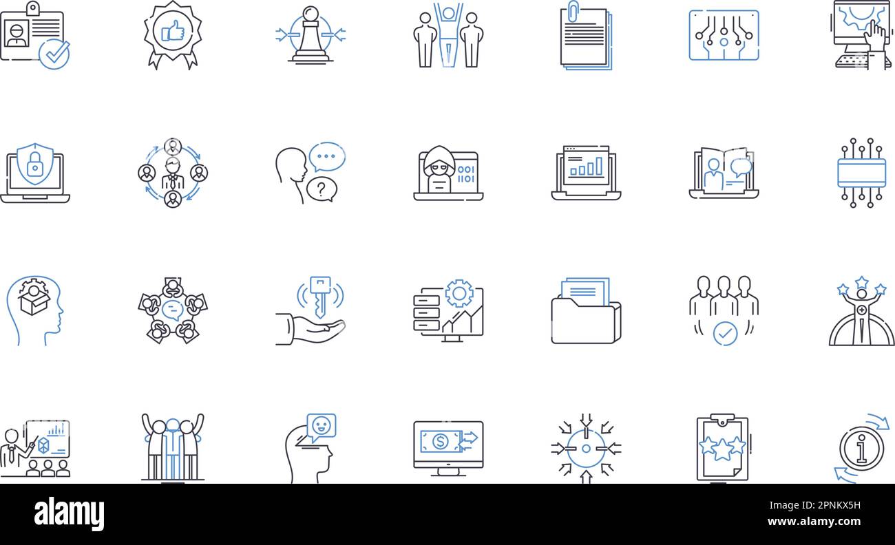 Industry nerks line icons collection. Manufacturing, Automation, Robotics, Welding, Assembly ...