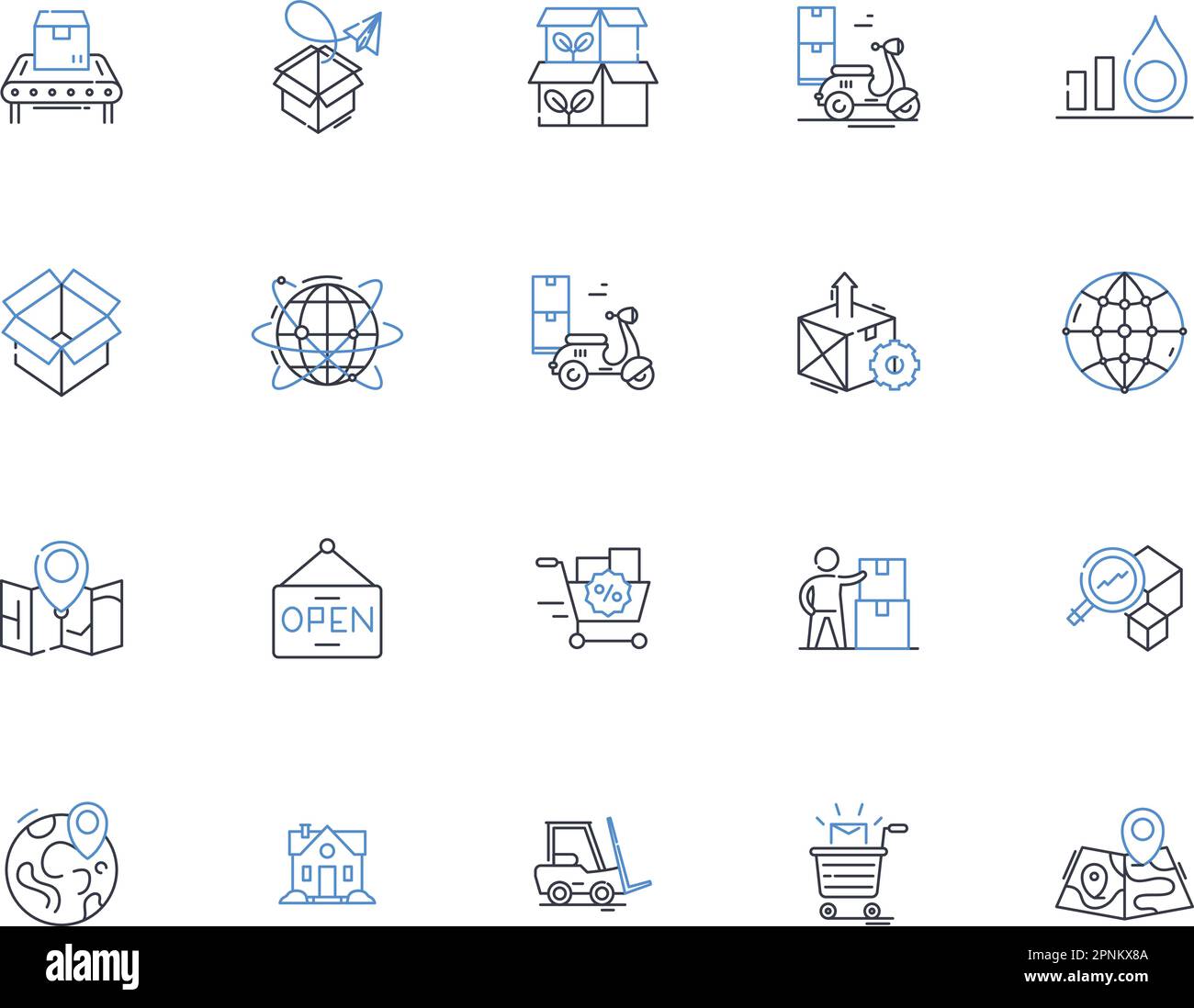 Instant post line icons collection. Quick, Speedy, Swift, Instantaneous ...