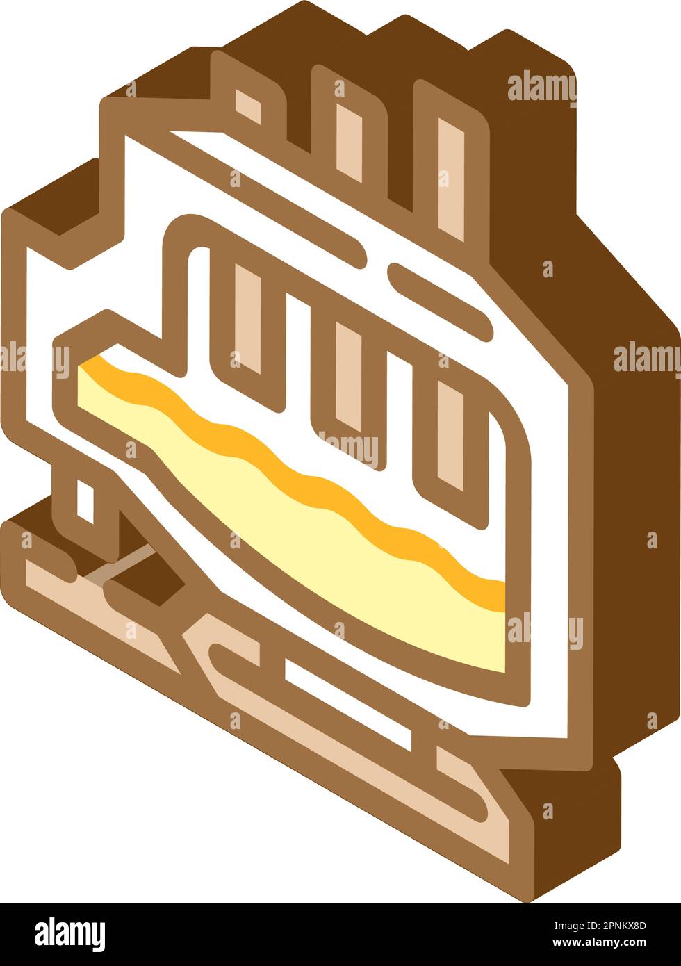 electric arc furnace steel production isometric icon vector ...