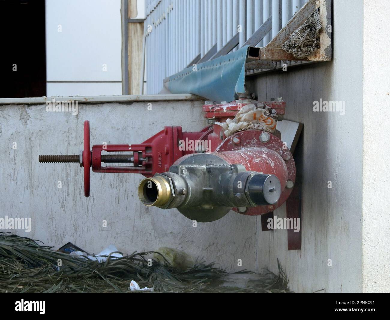 A water supply for firefighting, A fire hydrant, fireplug, or firecock ...