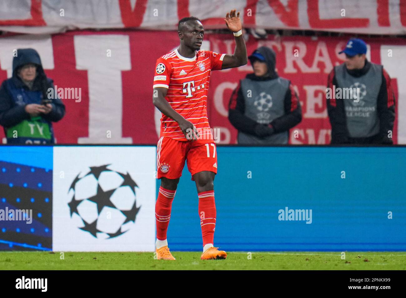 Munich, Germany. 19th Apr, 2023. MUNICH, GERMANY - APRIL 19: Sadio Mane ...