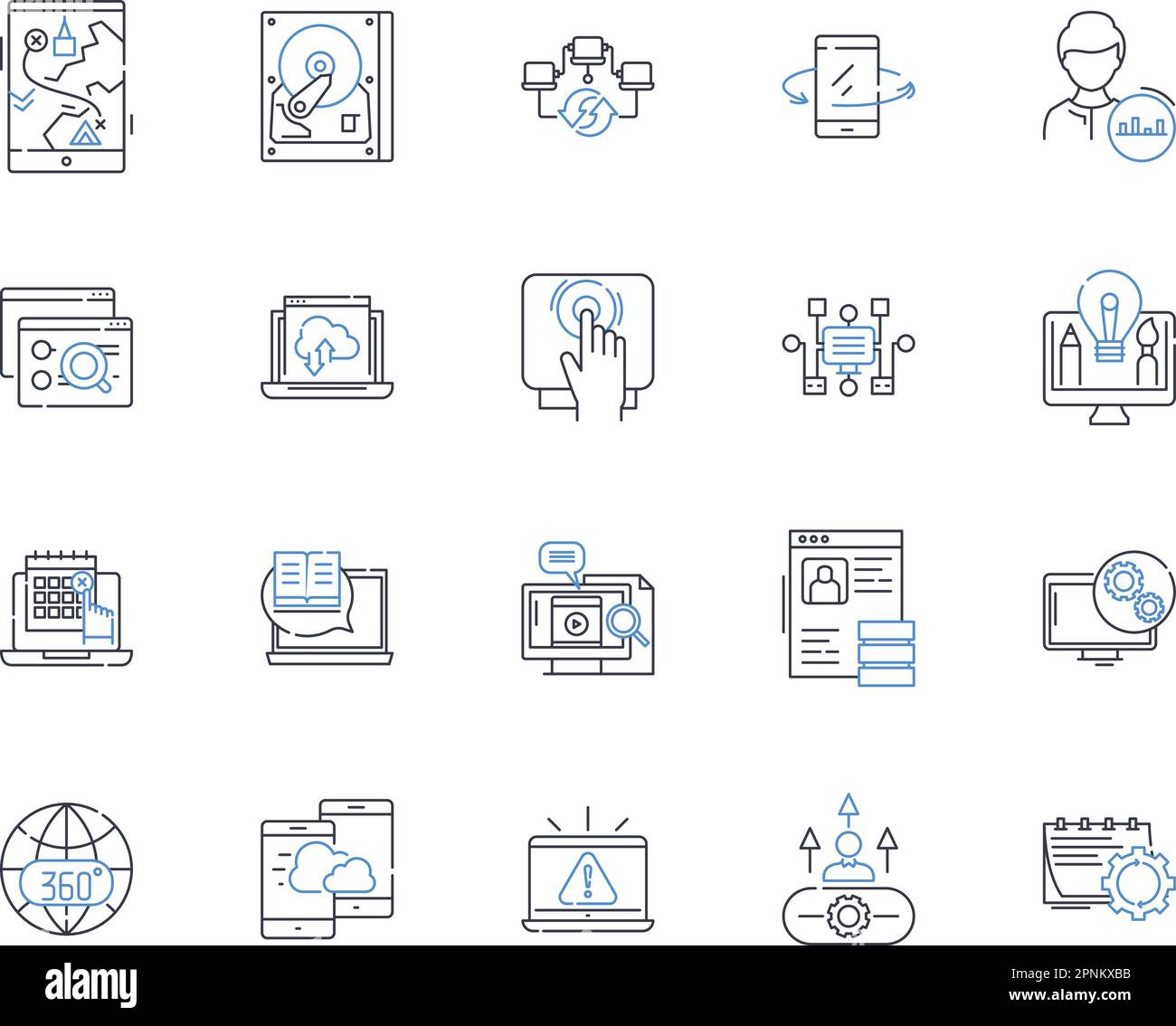 Cyber world line icons collection. Internet, Virtual, Digital, Online ... Cyber world line icons collection. Internet, Virtual, Digital, Online ...