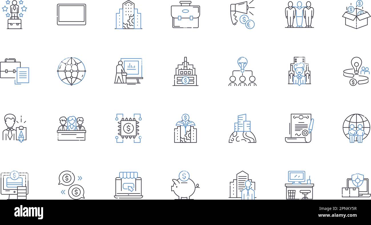 Storing line icons collection. Inventory, Organize, Repurpose, Preserve ...