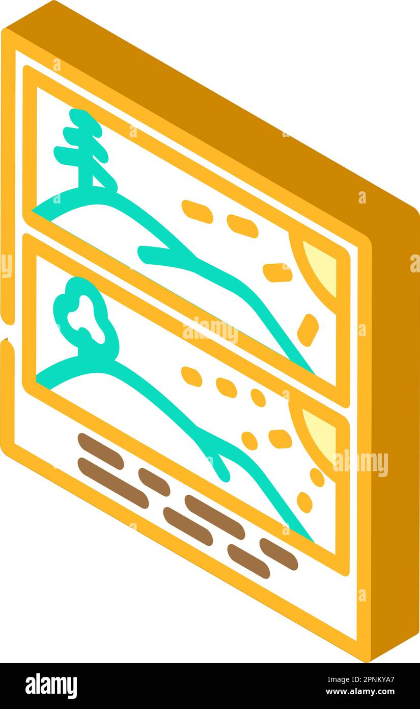 find the difference isometric icon vector illustration Stock Vector ...