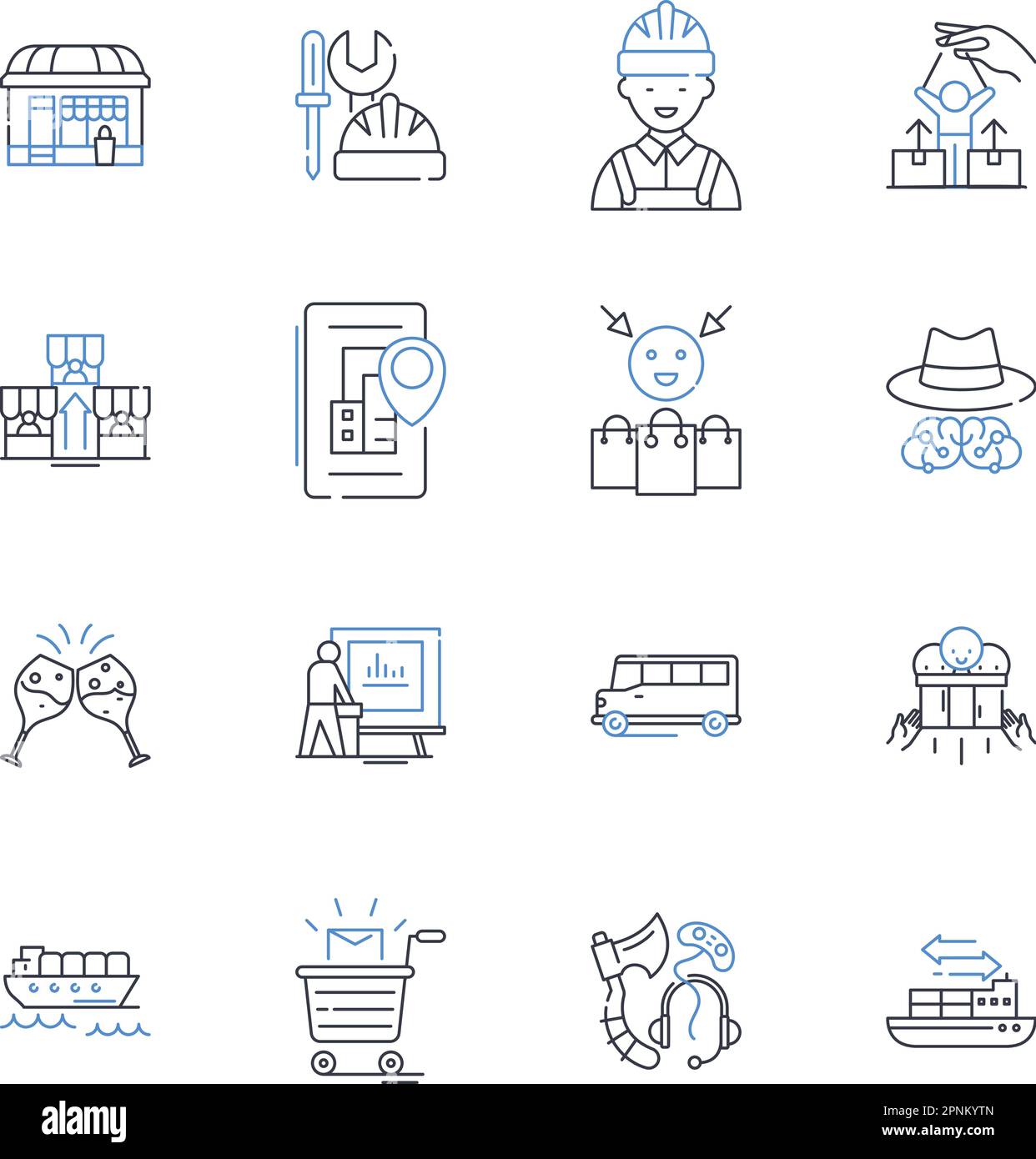 Metro courier delivery line icons collection. Express, Reliable ...