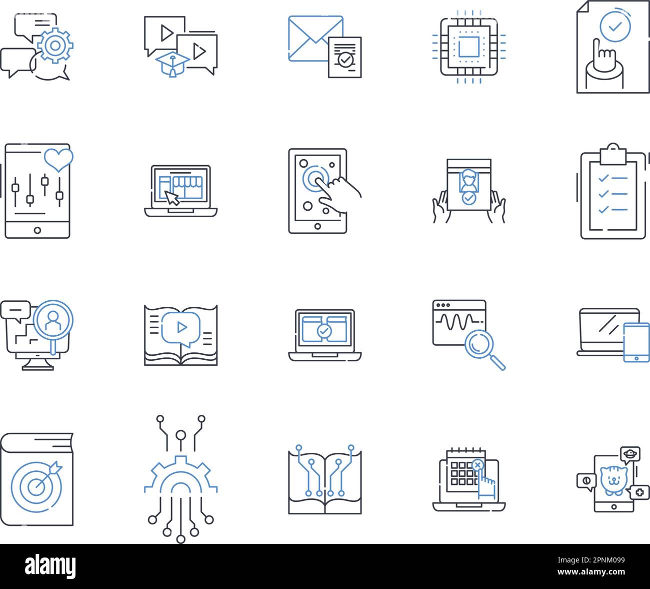 Decision Trees line icons collection. Nodes, Classification, Entropy ... Decision Trees line icons collection. Nodes, Classification, Entropy ...