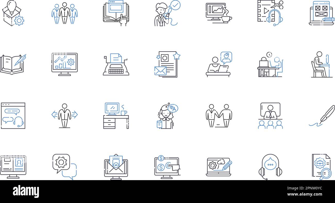 Outlying squad line icons collection. Frontier, Rural, Isolated, Remote ...