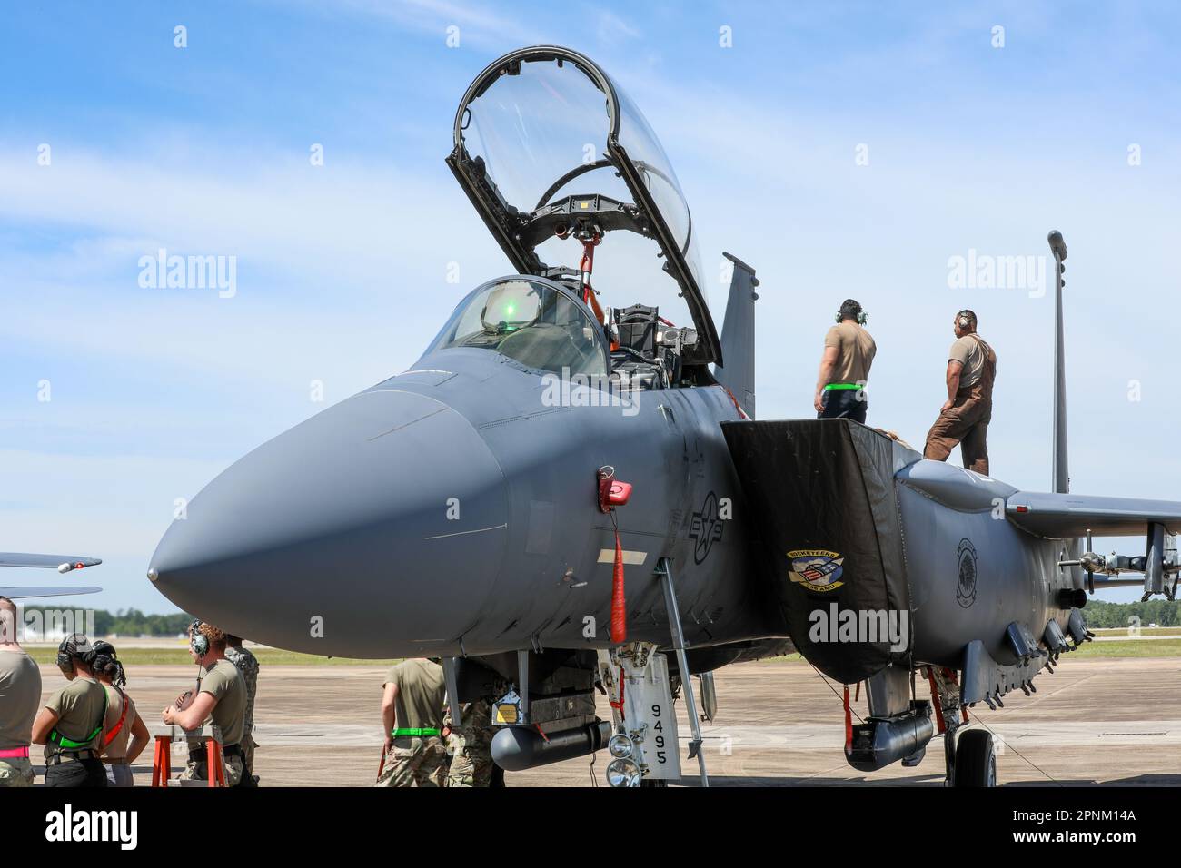 F-15E Strike Eagle aircraft assigned to 4th Fighter Wing, Seymour ...