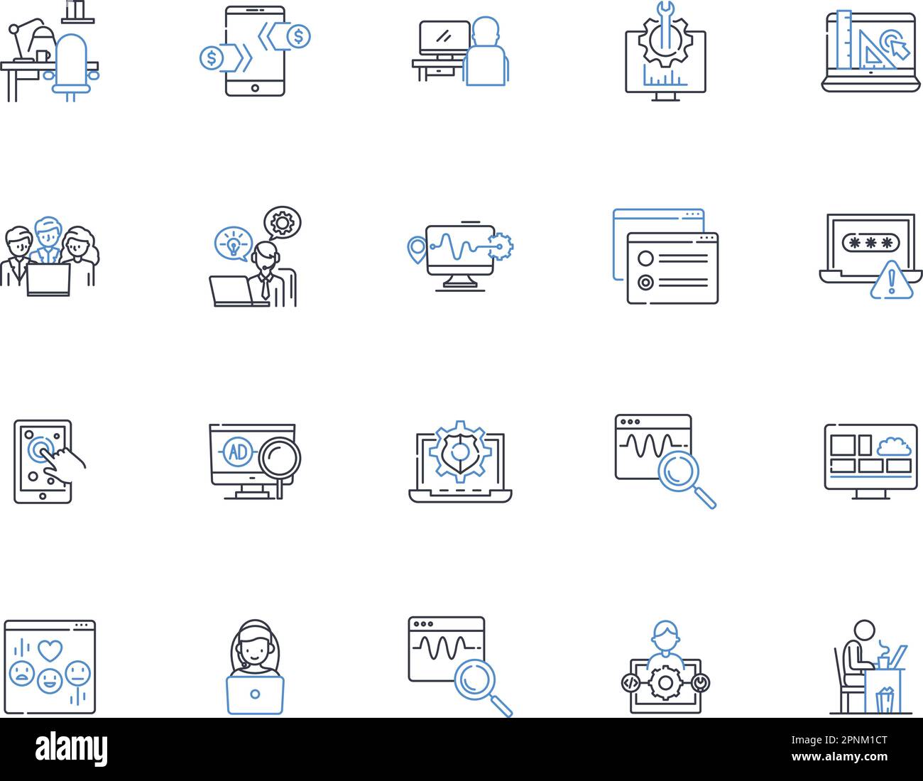 Interacting people line icons collection. Conversation, Communication ... Interacting people line icons collection. Conversation, Communication ...