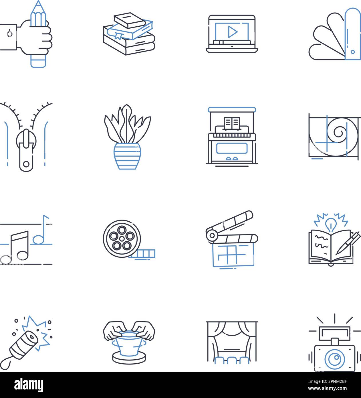 Masterful crafters line icons collection. Skillful, Artisan, Expert ...