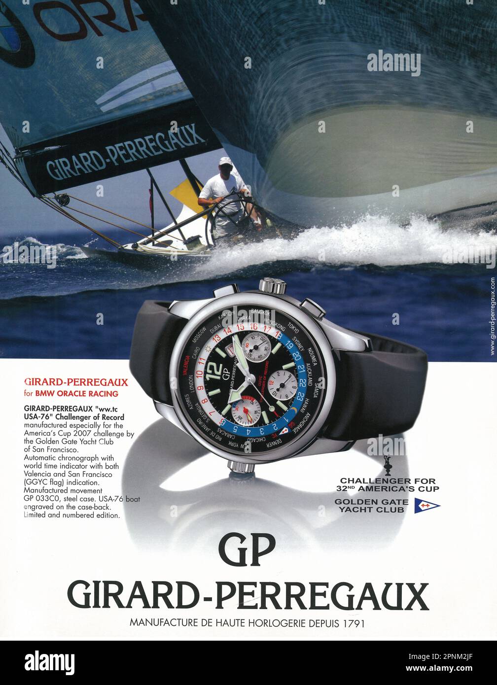2006 Girard Perregaux Challenger watch print ad Stock Photo - Alamy