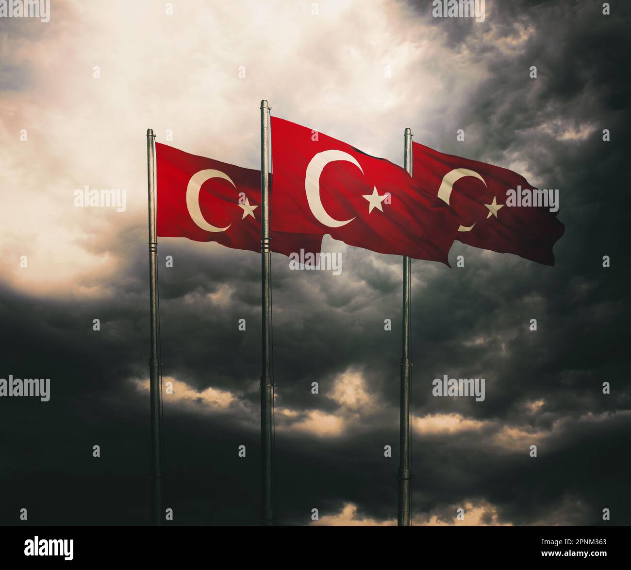 Turkish Flag, Turks, Republic of Türkiye Stock Photo - Alamy