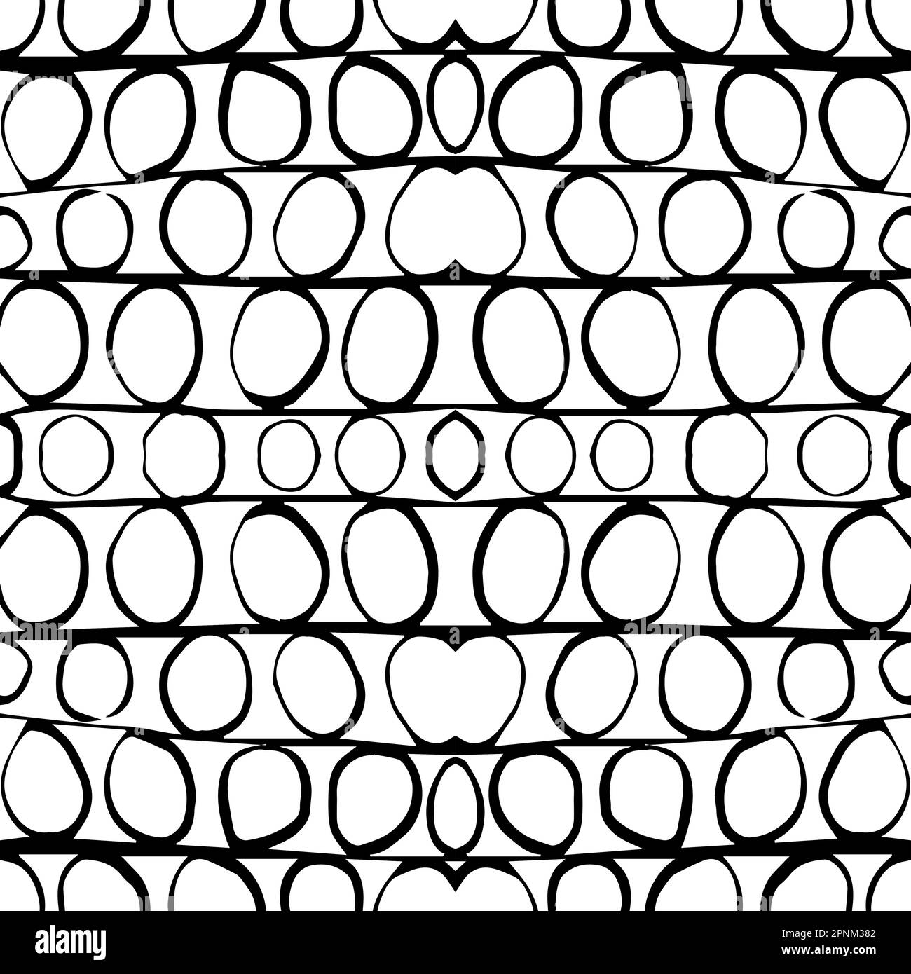Seamless Abstract Geometric Lines Shapes Stripes Textile Print Stock
