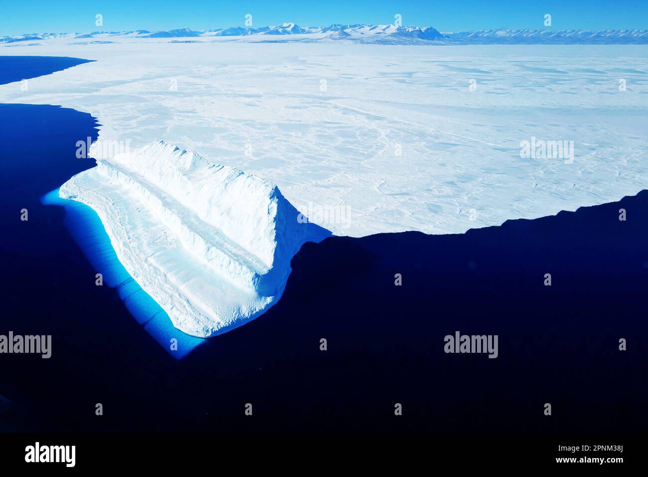 Antarctic ice from space. Elements of this image furnished NASA Stock ...
