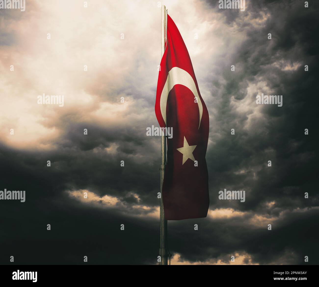 Turkish Flag, Turks, Republic of Türkiye Stock Photo - Alamy