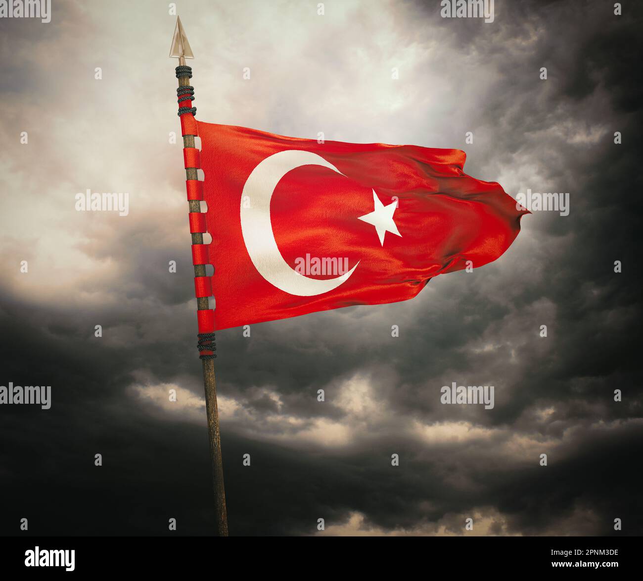 Turkish Flag, Turks, Republic of Türkiye Stock Photo - Alamy