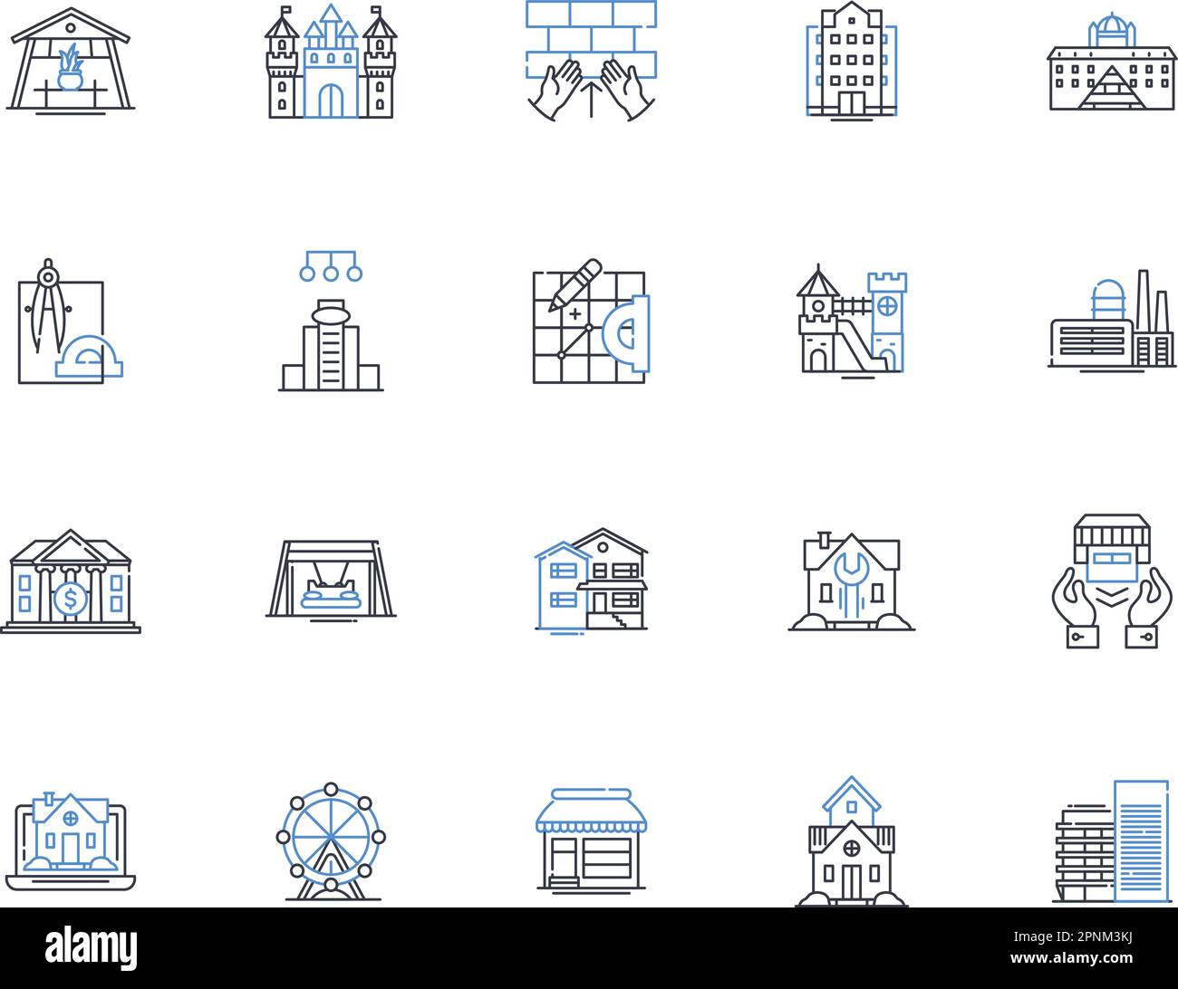 Furniture design line icons collection. Minimalism, Ergonomics ...