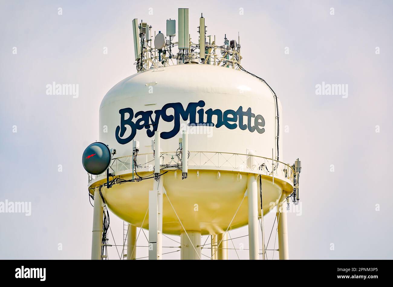 The Bay Minette water tower is pictured, April 16, 2023, in Bay Minette ...