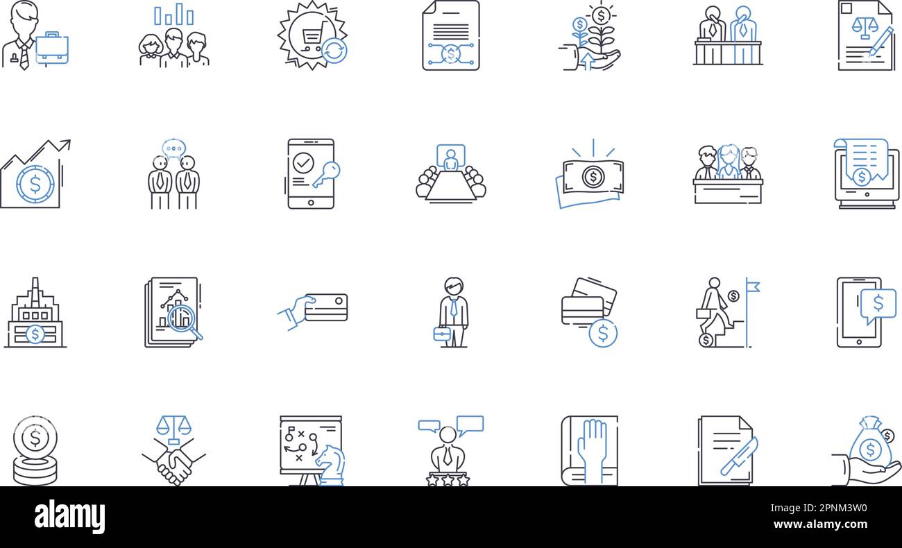 Mtary establishment line icons collection. Barracks, Military base ...