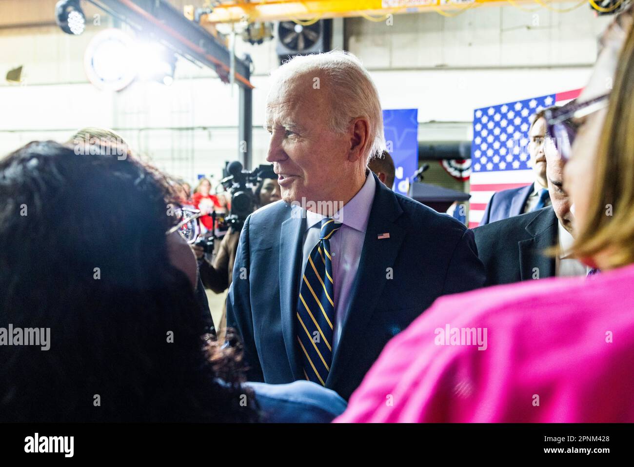Accokeek, Maryland, USA. 19th Apr, 2023. United States President Joe ...