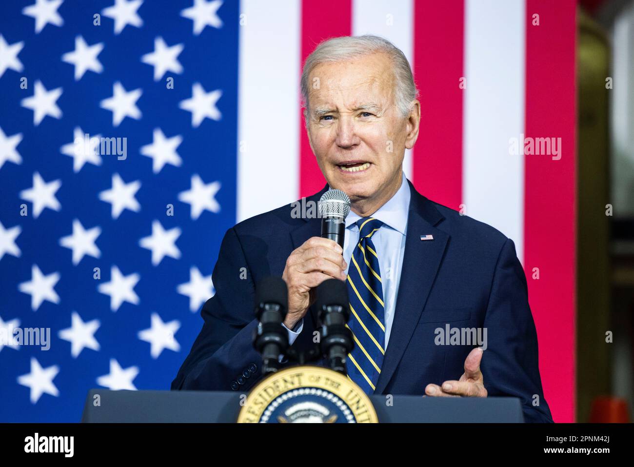 Accokeek, Maryland, USA. 19th Apr, 2023. United States President Joe ...