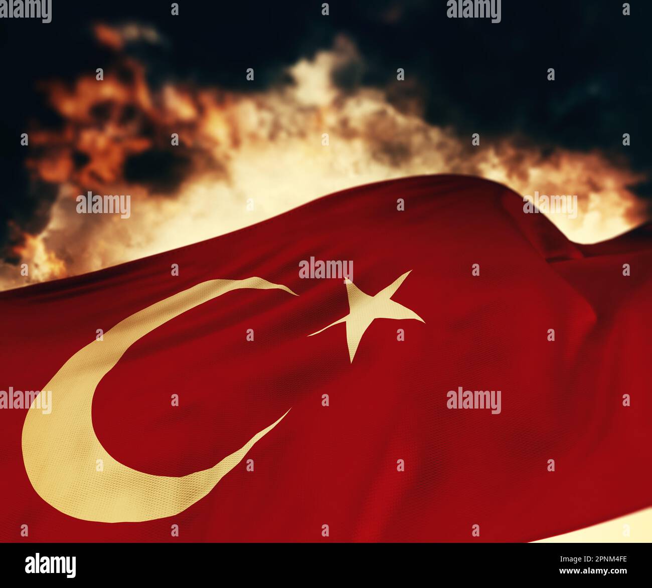 Turkish Flag, Turks, Republic of Türkiye Stock Photo - Alamy
