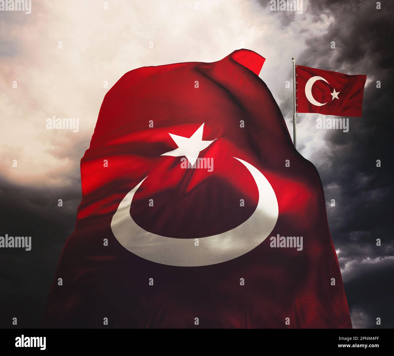 Turkish Flag, Turks, Republic of Türkiye Stock Photo - Alamy