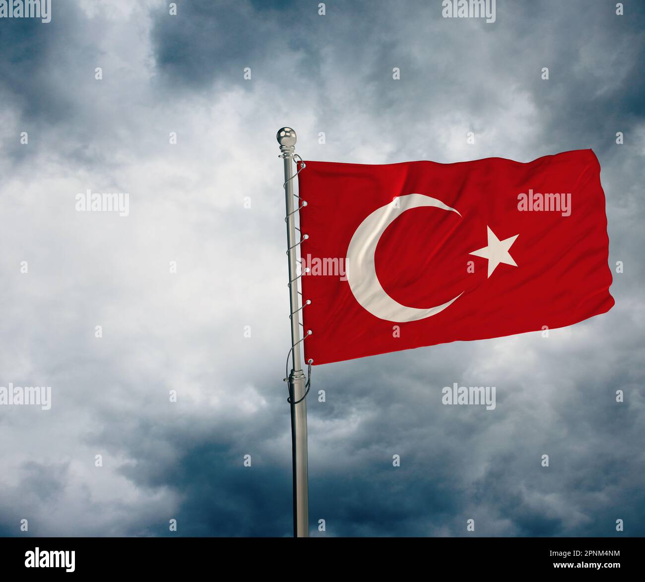 Turkish Flag, Turks, Republic of Türkiye Stock Photo - Alamy