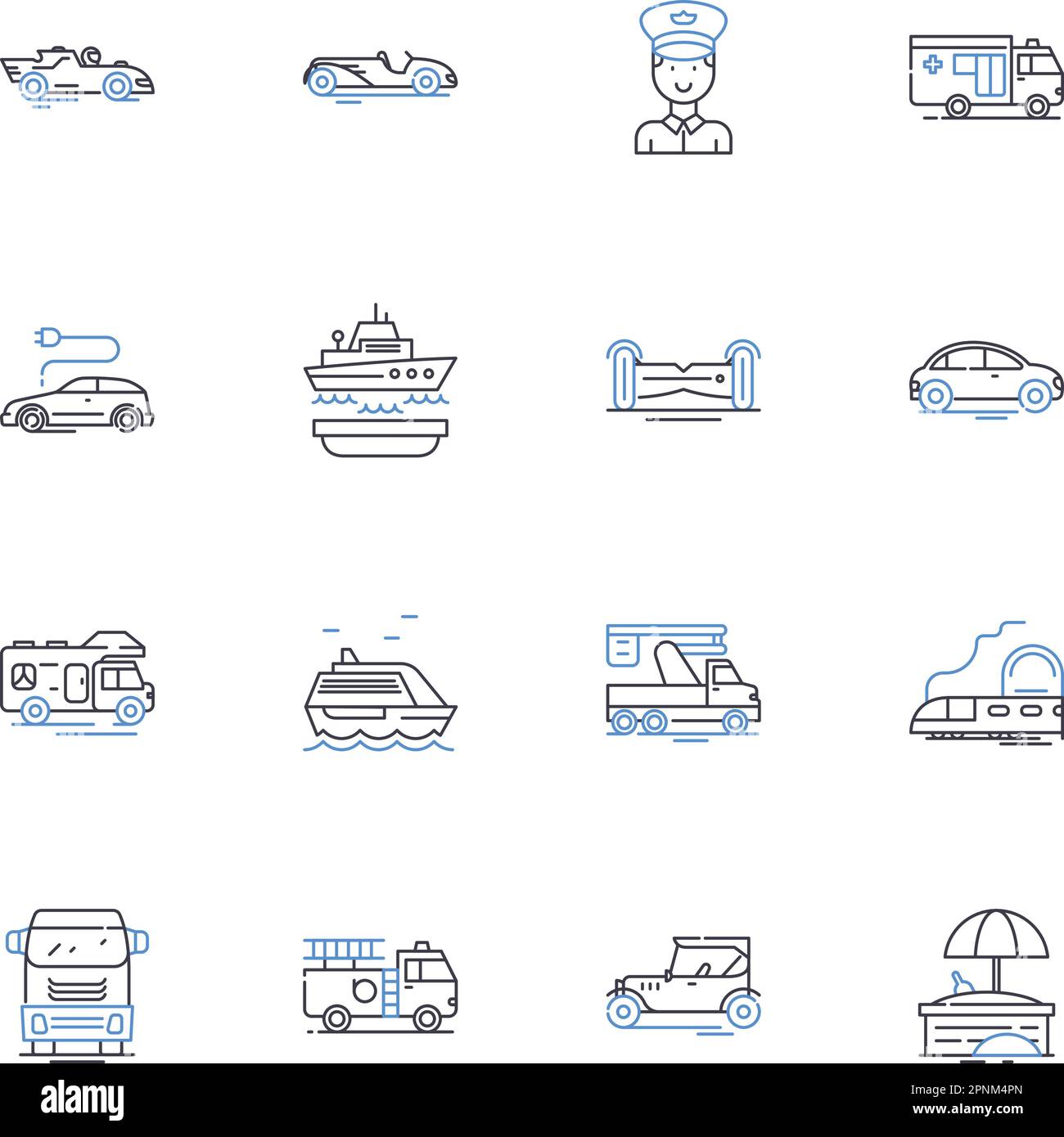 Roaming Line Icons Collection Travelling Mobile International Connectivity Nerk Coverage