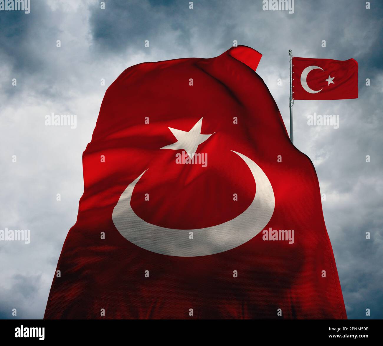 Turkish Flag, Turks, Republic of Türkiye Stock Photo - Alamy